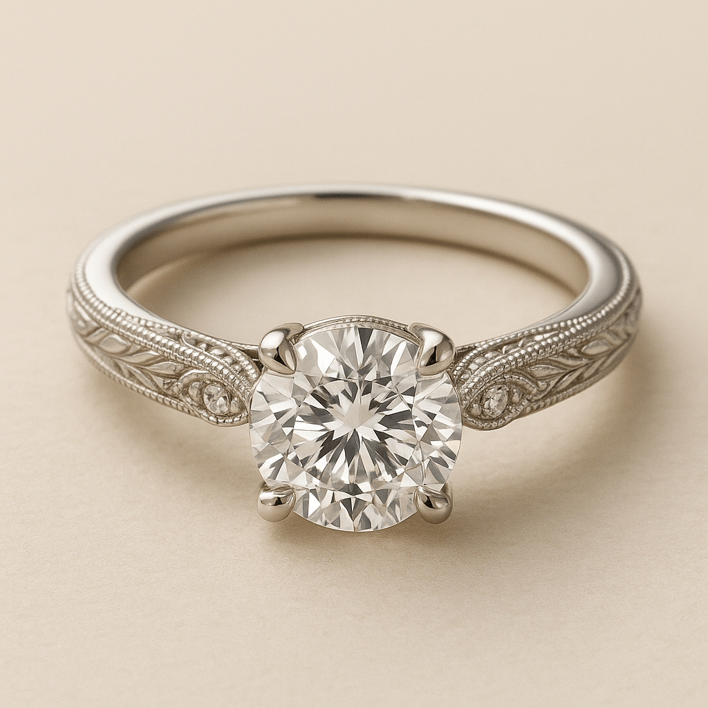 Vintage Inspired Engagement Rings | Lab Diamond 14K Gold | NYC – Black ...