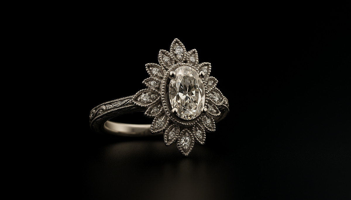 Vintage Inspired Engagement Rings | Lab Diamond 14K Gold | NYC – Black ...